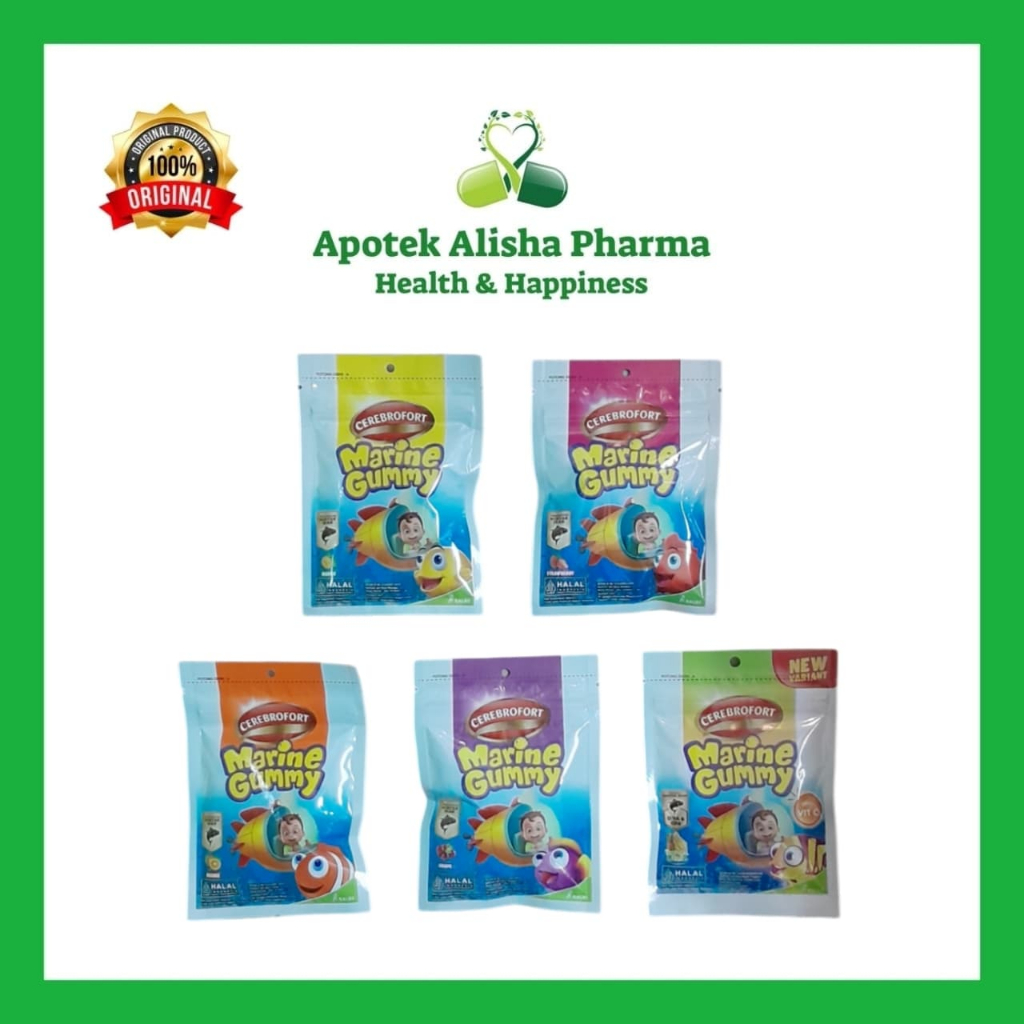 Jual Cerebrofort Marine Gummy Sachet - Permen Kepintaran Anak / Daya ...