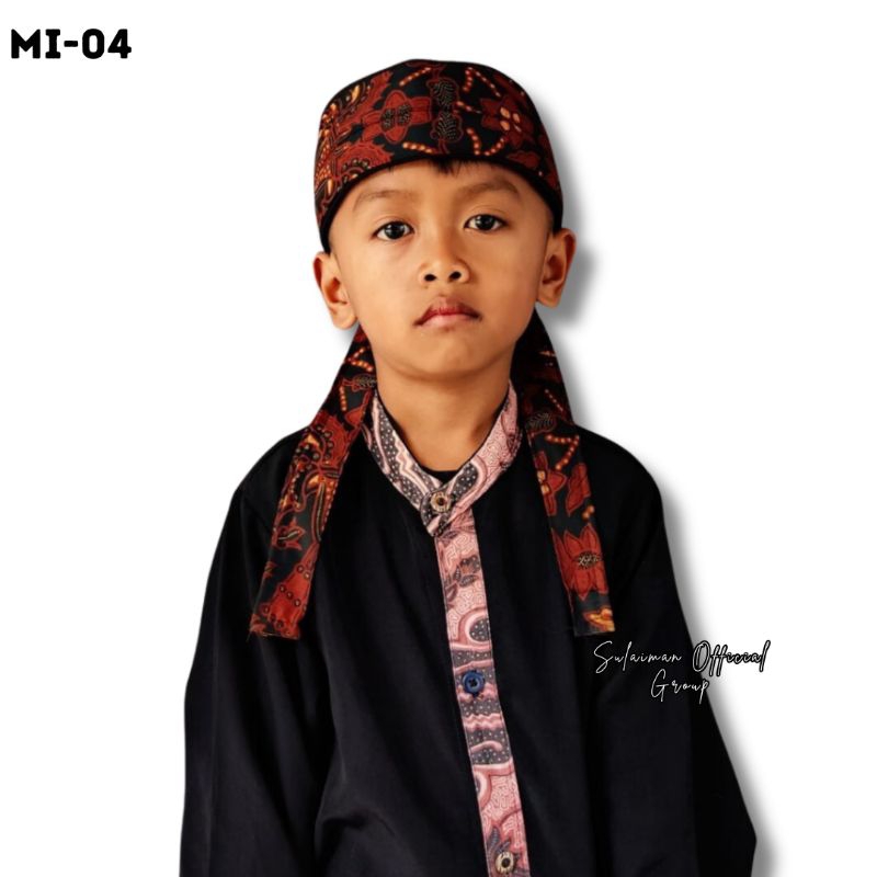 Jual Iket Sunda Motif Batik Ukuran Anak Anak Praktis Siap Pakai Model ...
