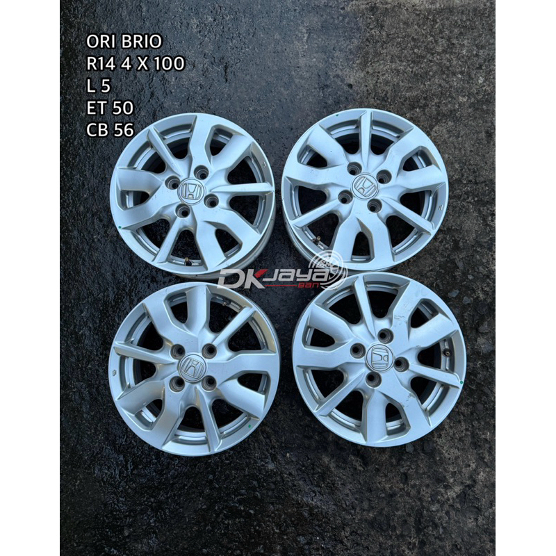 Jual VELG ORI BRIO R14 4 X 100 (HARGA UNTUK 4PCS VELG) | Shopee Indonesia