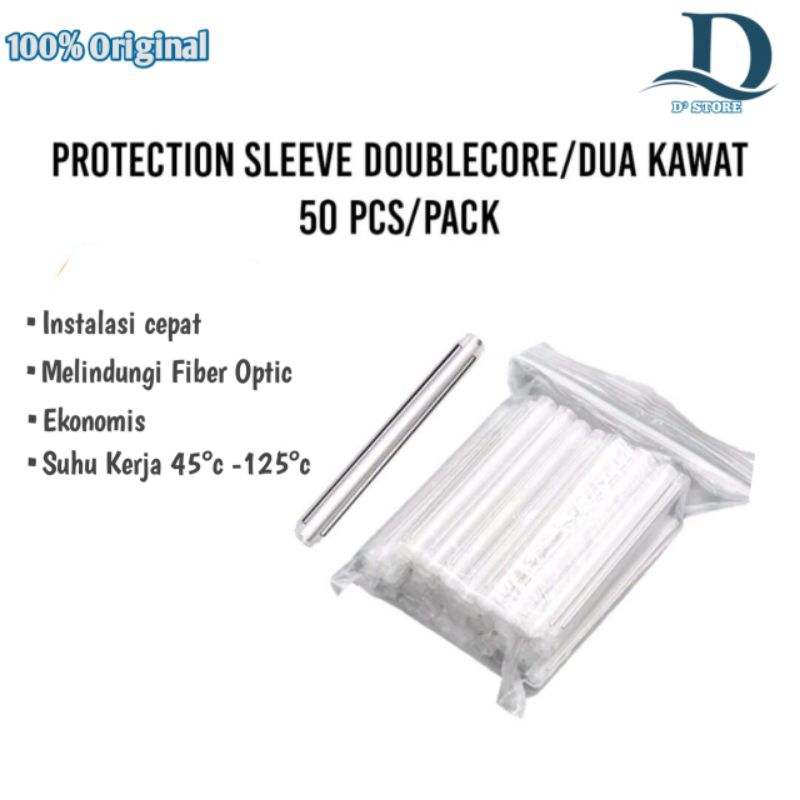 Jual Protection Sleeve Dropcore 2 Kawat Fiber Optic Protector isi 50 ...