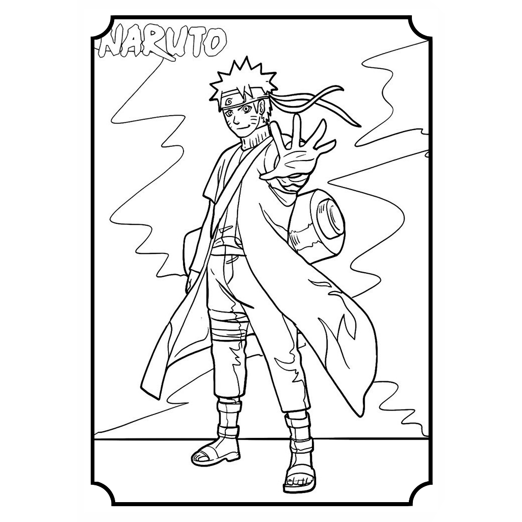 Jual Lembar Kertas Gambar Mewarnai Tema NARUTO ISI 20 PCS Toys Anak ...