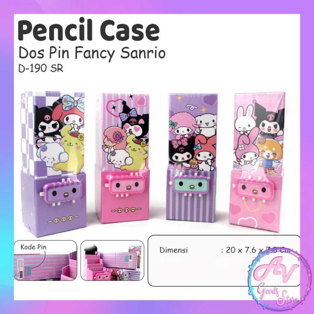 Jual Kotak Pensil Dus Pin Susun Berdiri Karakter / Tempat Pensil Dos ...