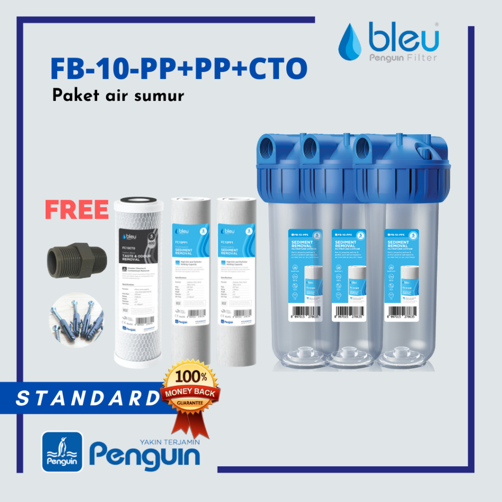 Jual Paket Filter Air Sumur | Tanah | PAM | PDAM EUBY & Bleu 10 inch ...