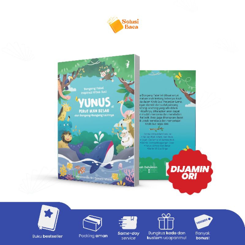 Jual Buku Dongeng Fabel Inspirasi Kitab Suci Yunus Di Perut Ikan Besar ...
