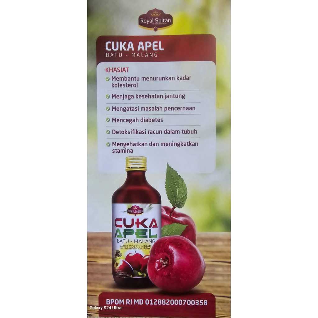 Jual CUKA APEL ORIGINAL BPOM UKURAN 300 ML | Shopee Indonesia