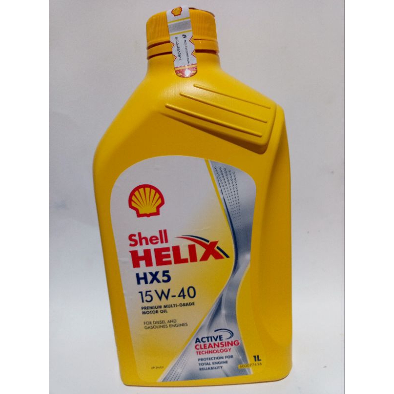 Jual Shell Helix Hx5 15W-40 1Liter OLI SHELL OLI MOBIL | Shopee Indonesia
