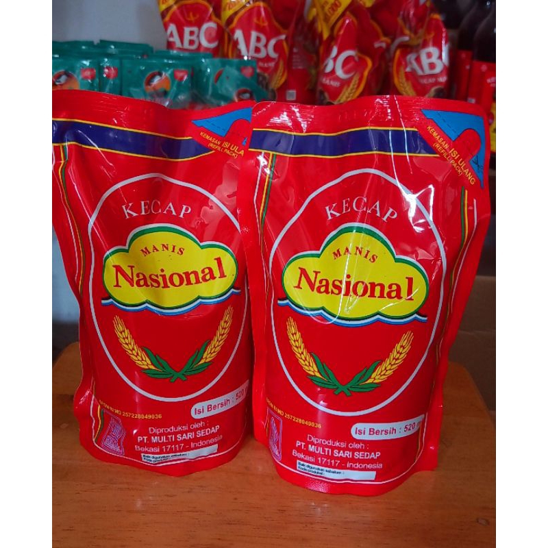 Jual Kecap Nasional Kemasan Reffil 520 ml (Kecap Manis) | Shopee Indonesia