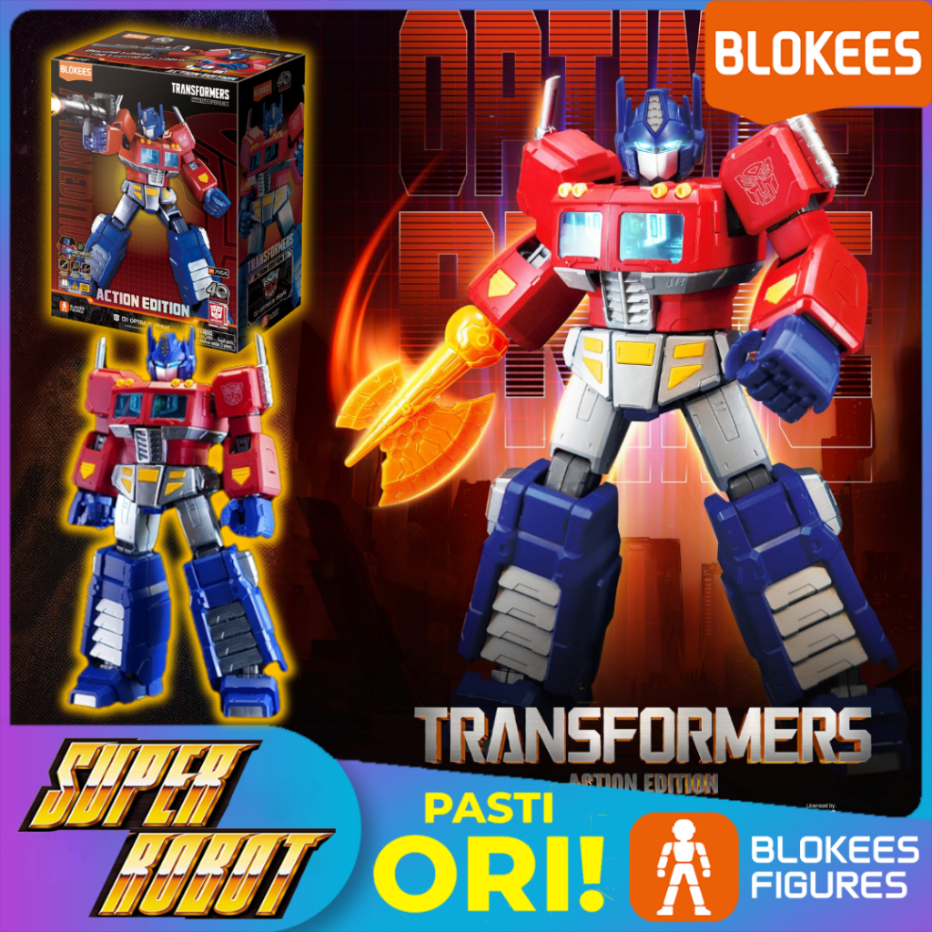 Jual 𝗕𝗟𝗢𝗞𝗘𝗘𝗦 Figure Transformers Action Edition AE01 G1 Optimus Prime ...