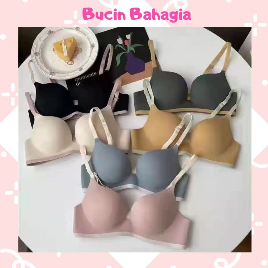 Jual BRA WANITA PUSH UP BH seamless TANPA JAITAN NYAMAN BH BUSA TEBAL BH49 | Shopee Indonesia