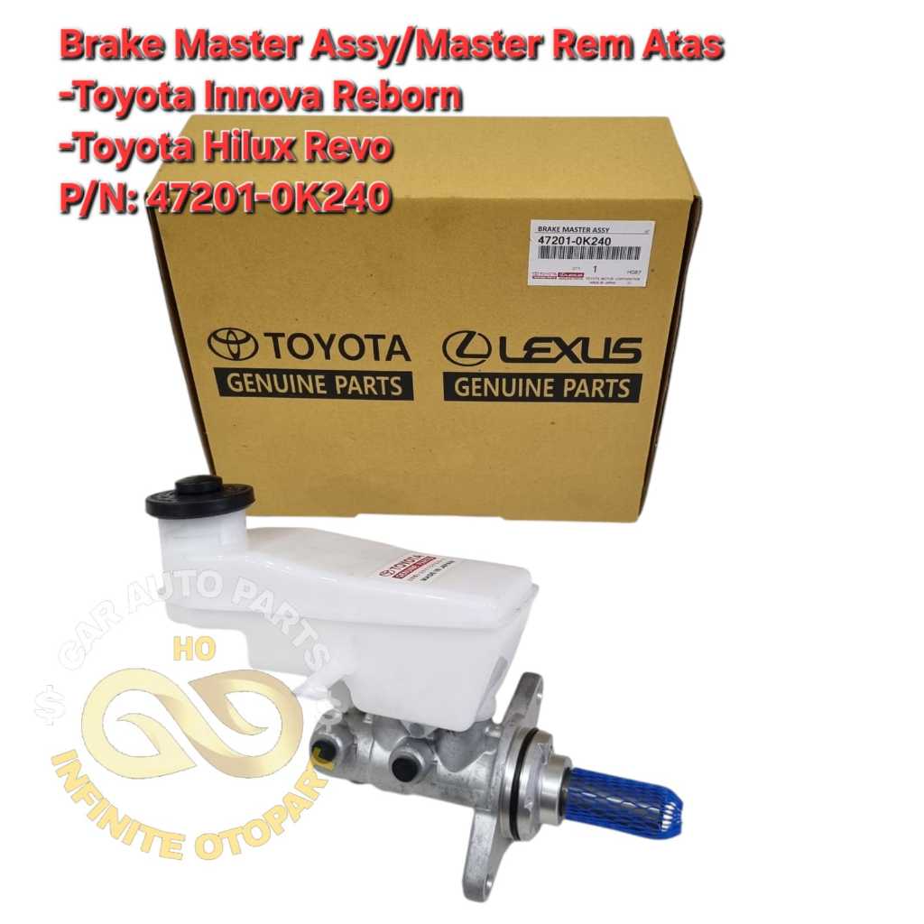 Jual BM ASSY MASTER REM ATAS INNOVA REBORN INOVA HILUX REVO 47201-0K240 ...