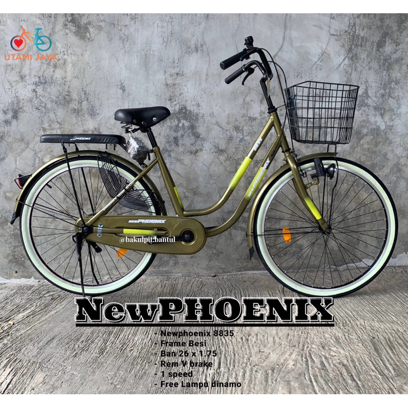 Jual Sepeda Mini ring26 New phoenix 8835 | Sepeda Keranjang Dewasa ...