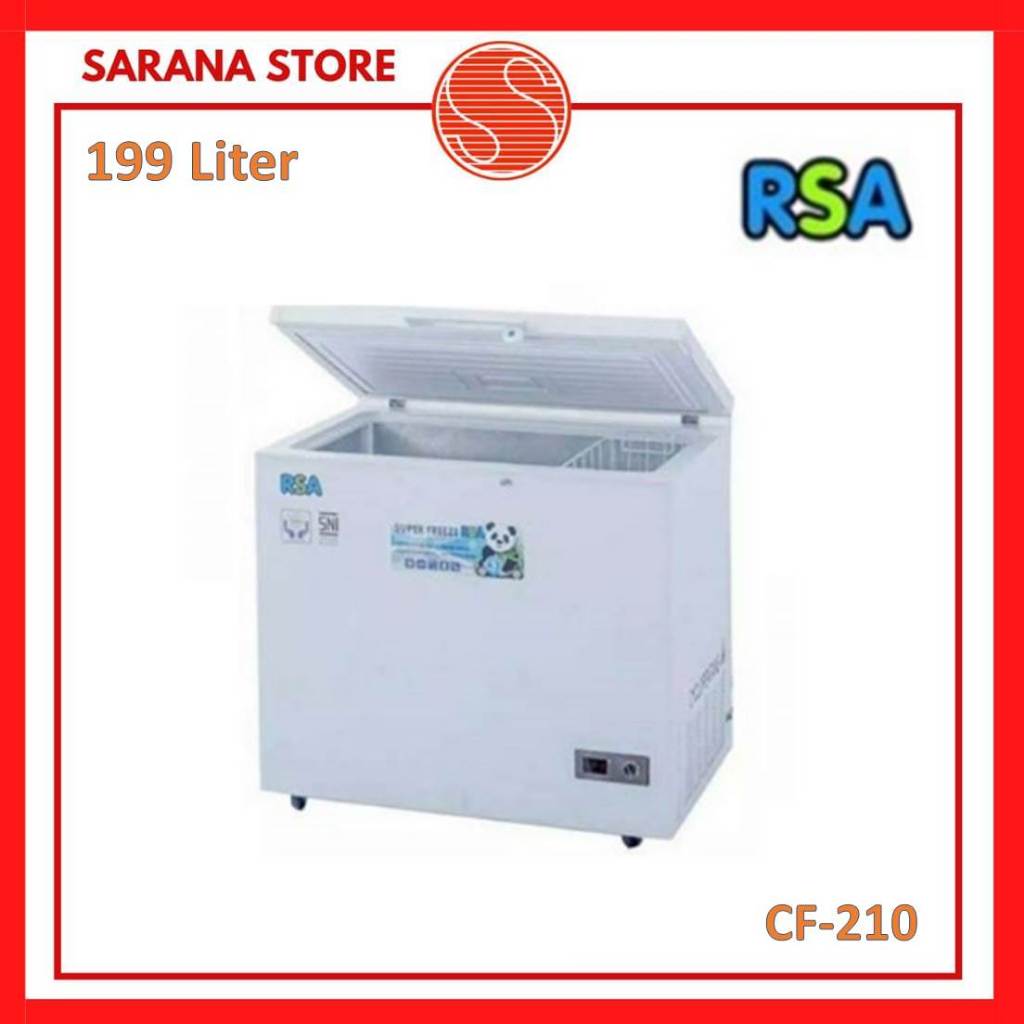 Jual RSA Chest Freezer Box CF-210 CF210 Kapasitas 199 Liter | Shopee ...