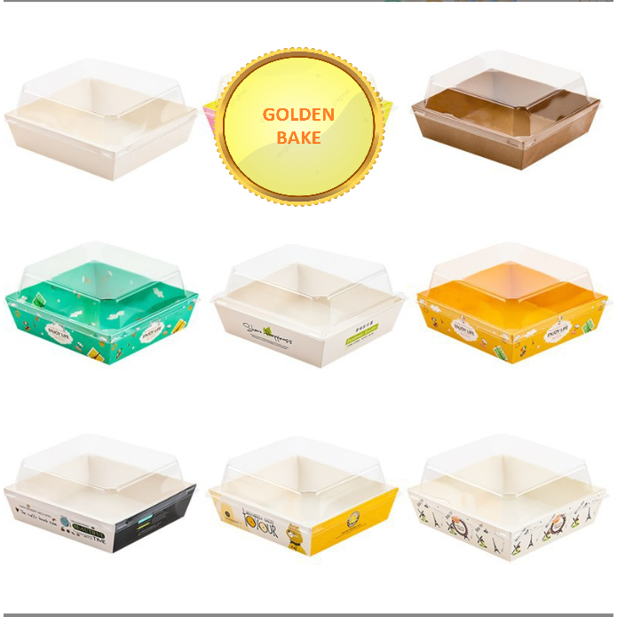 Jual GBake 10 Pcs Premium Box Cup Roti Oven KOTAK / Tempat Roti Bisa ...