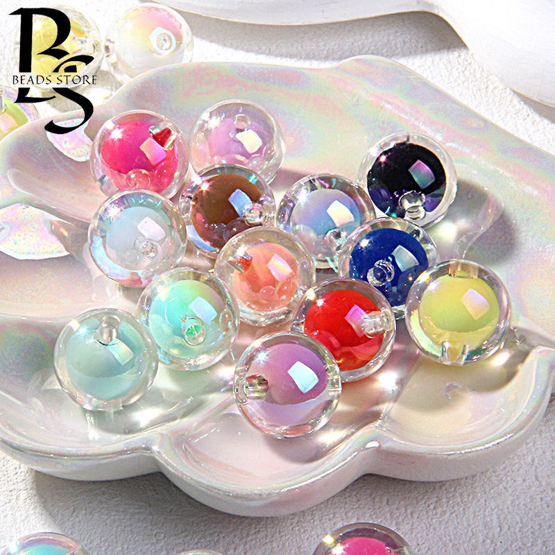 Jual (5-10pcs) Manik Manik Luxury UV Mote Bulat Isi DIY Beads 16mm ...