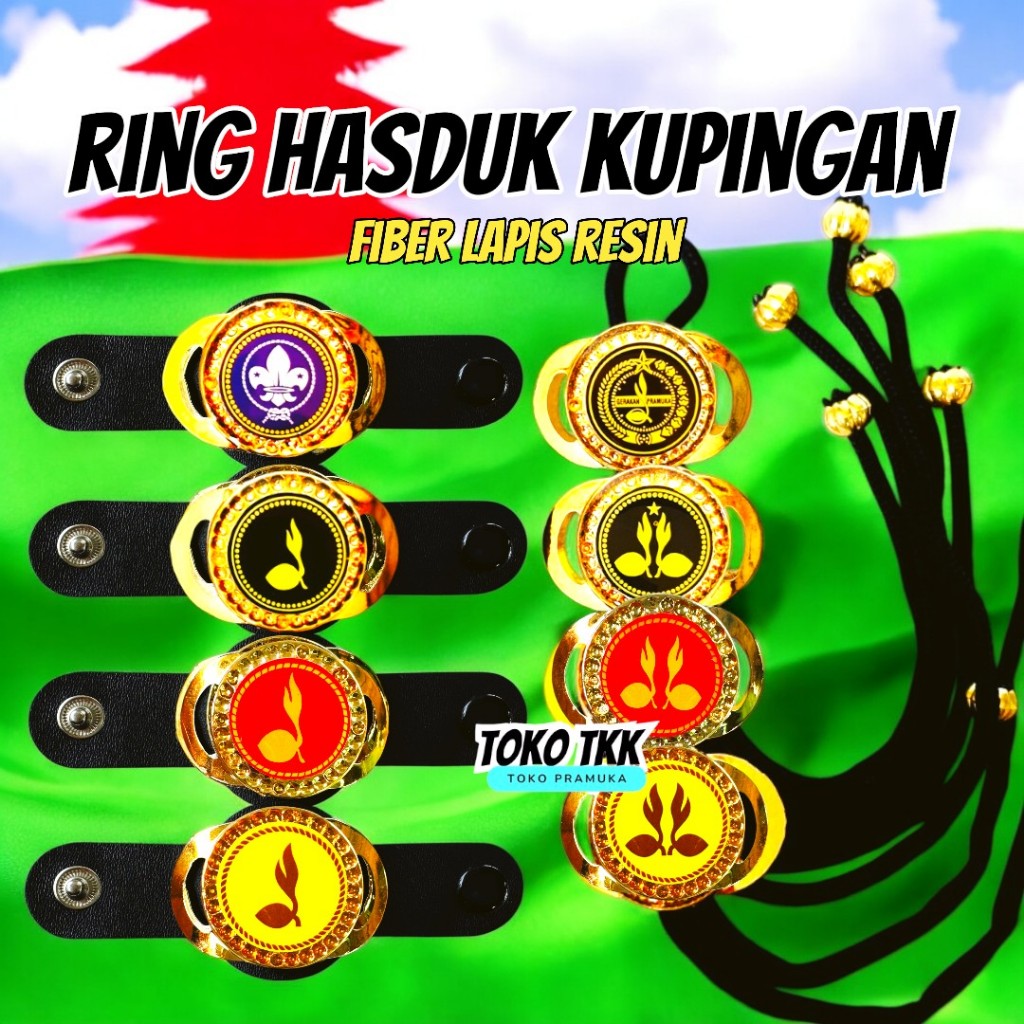 Jual Ring hasduk kupingan kalep pramuka / Ring hasduk kupingan tali ...