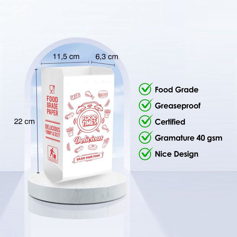 Jual 100 pcs,Kemasan chicken UNIVERSAL,Kantong makanan fried chicken ...