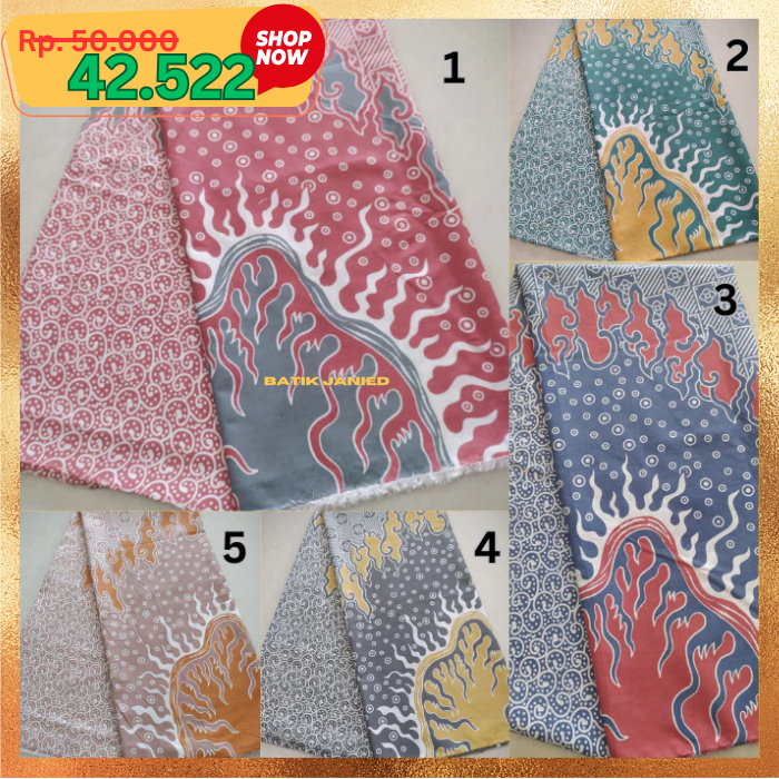 Jual Kain Batik Trr Kekinian Motif Megamendung 3D Ukuran Panjang Modern ...