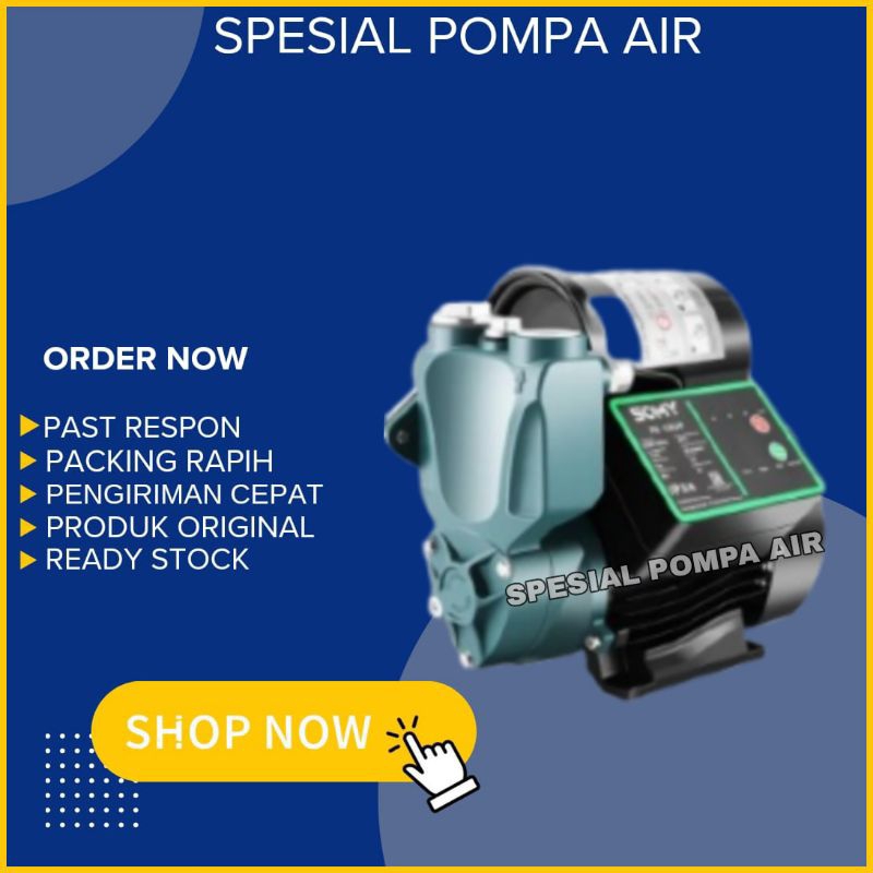Jual SOMY Pompa air Otomatis 40 L/min 200W Total Head Max 40 m Model ...