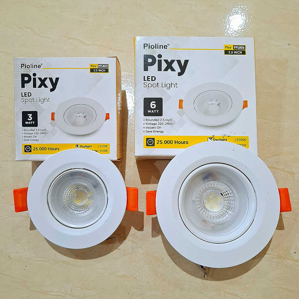 Jual Pioline PIXY Lampu LED Spotlight 3 Watt 3W / 6 Watt 6W Downlight ...