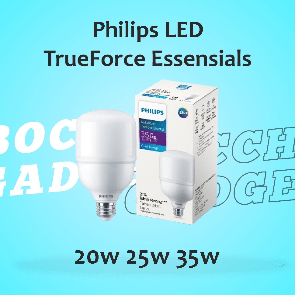 Jual Lampu Philips Radiantline TrueForce Essential 20W 25W 35W - E27 - 6500K Putih | Shopee ...