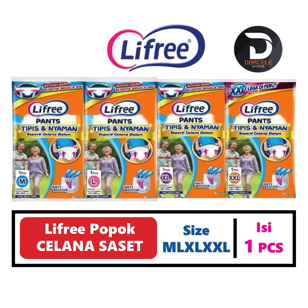 Jual Lifree Popok Diaper Dewasa Orang Tua Tipe Celana | Shopee Indonesia