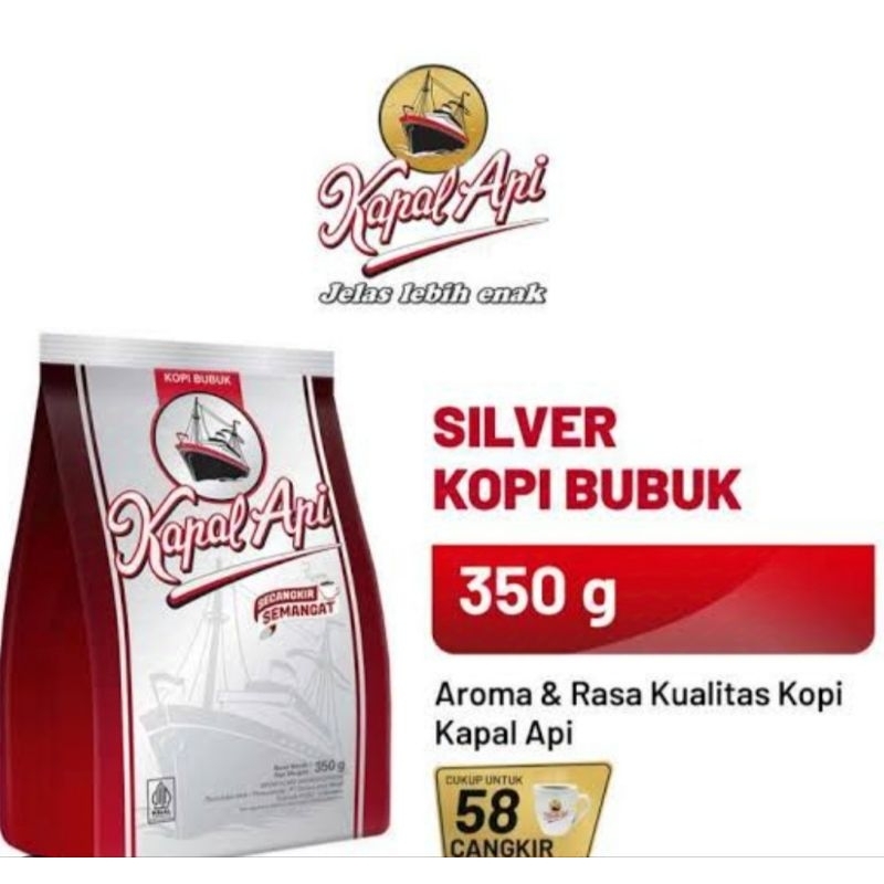 Jual Kopi Kapal Api 350gram Silver | Shopee Indonesia