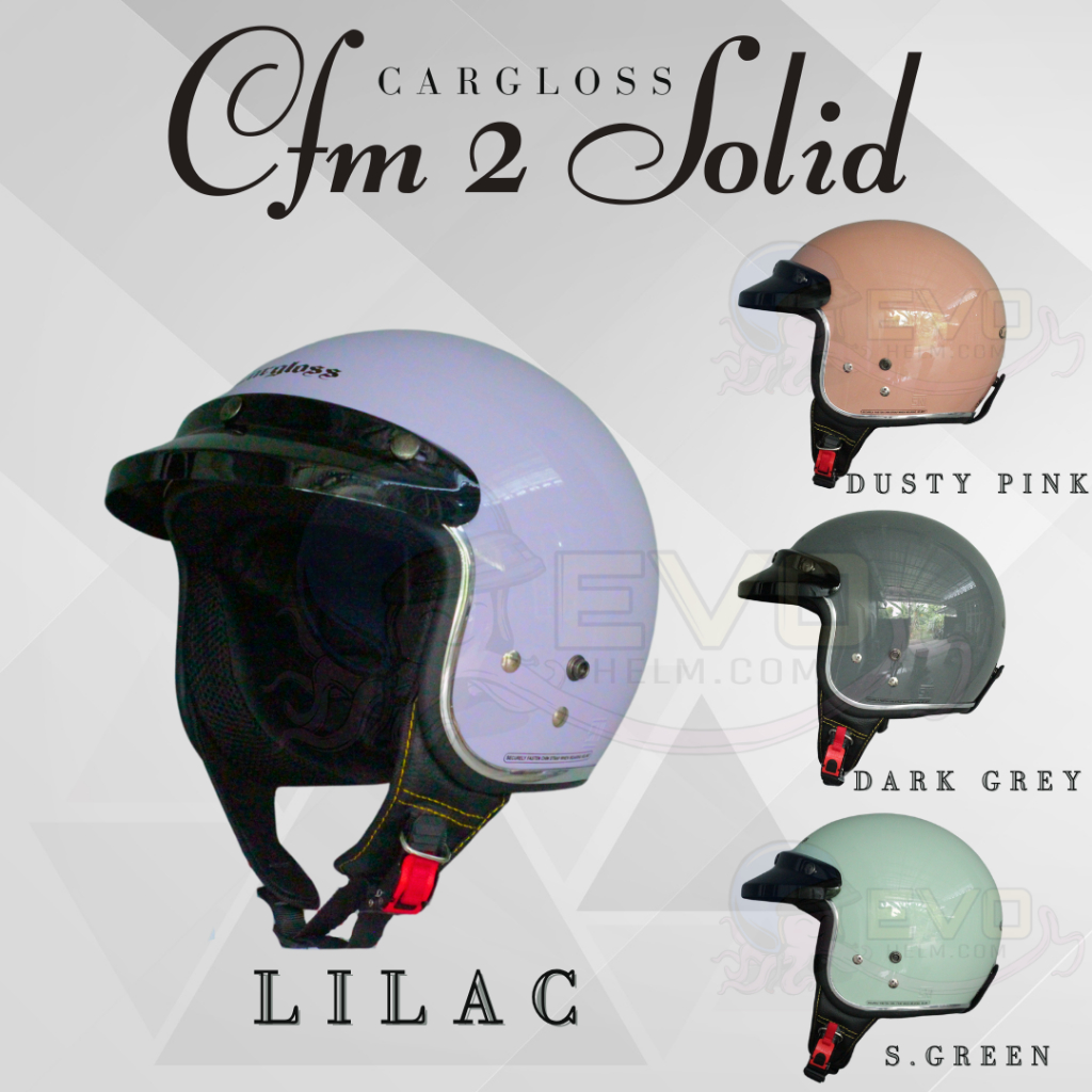 Jual HELM CARGLOSS CFM 2 LIST CHROME ORIGINAL SOLID / MOTIF WARNA ...