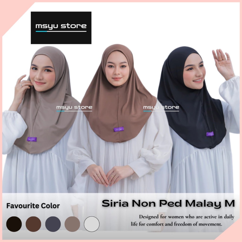 Jual HAVANA - Hijab instan bergo sport malay size M menutup dada/hijab bergo daily non pet ...