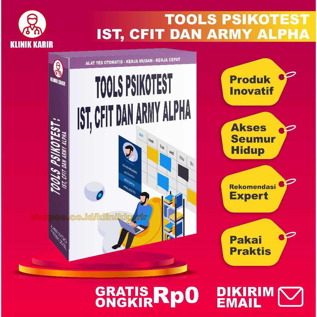Jual TOOLS PSIKOTES - Alat Tes Rekrutmen IST, CFIT & ARMY ALPHA ...