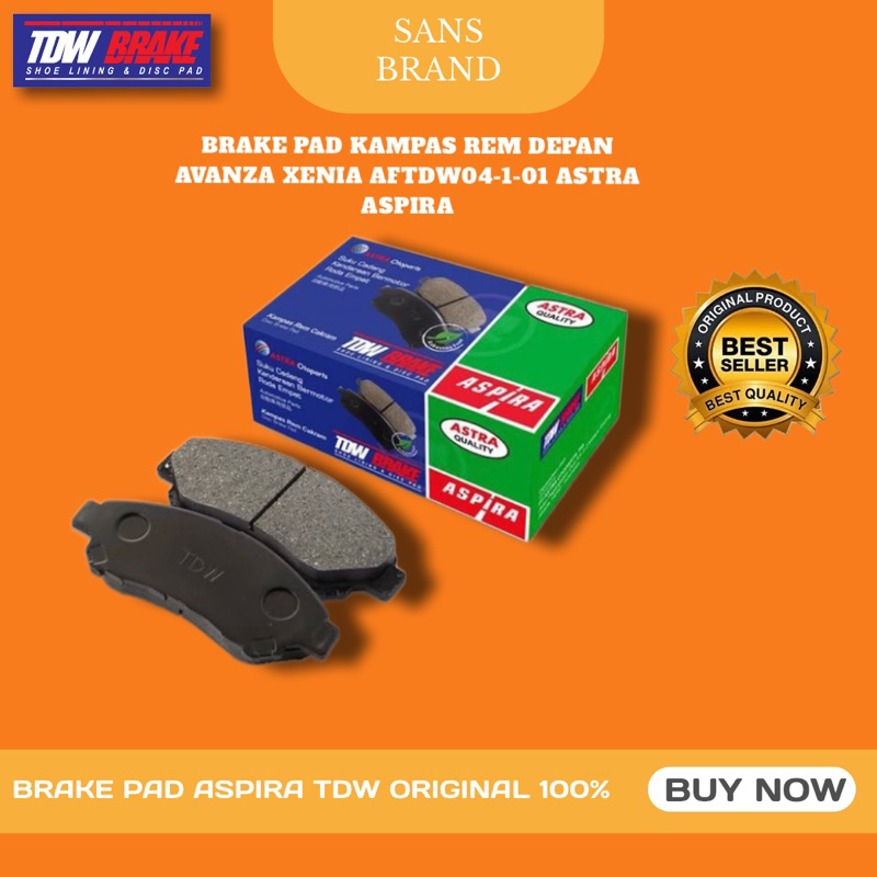 Jual Kampas Rem Depan atau Brake Pad TDW Original Avanza Xenia 2004 ...