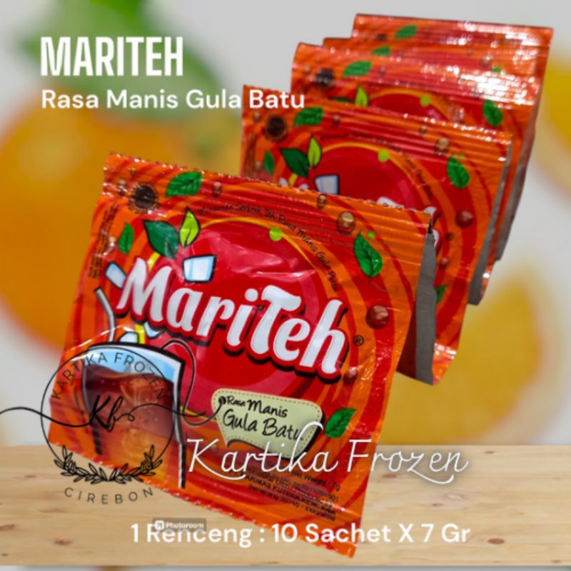 Jual MARITEH GULA BATU, MINUMAN SERBUK TEH RASA MANIS GULA BATU RENCENG ...