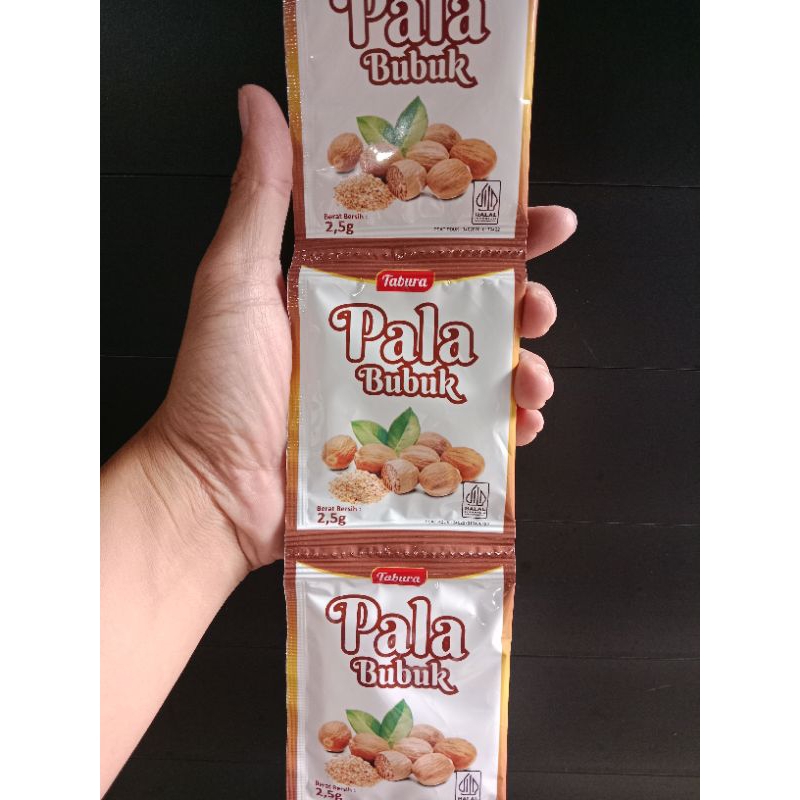 Jual Tabura Pala Bubuk 1 Renceng isi 12 Sachet | Shopee Indonesia