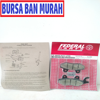 Jual DISC PAD (PAD SET) FEDERAL FP-06455-KEV-2700 HONDA SUPRA X (FR ...