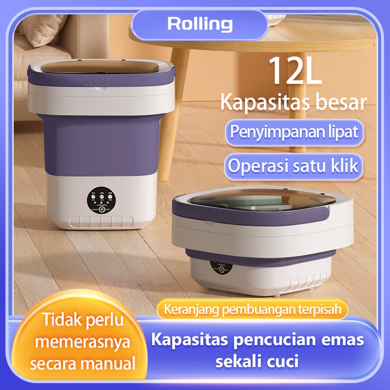 Jual ROLLING Mesin cuci otomatis mini portabel yang dapat dilipat ...