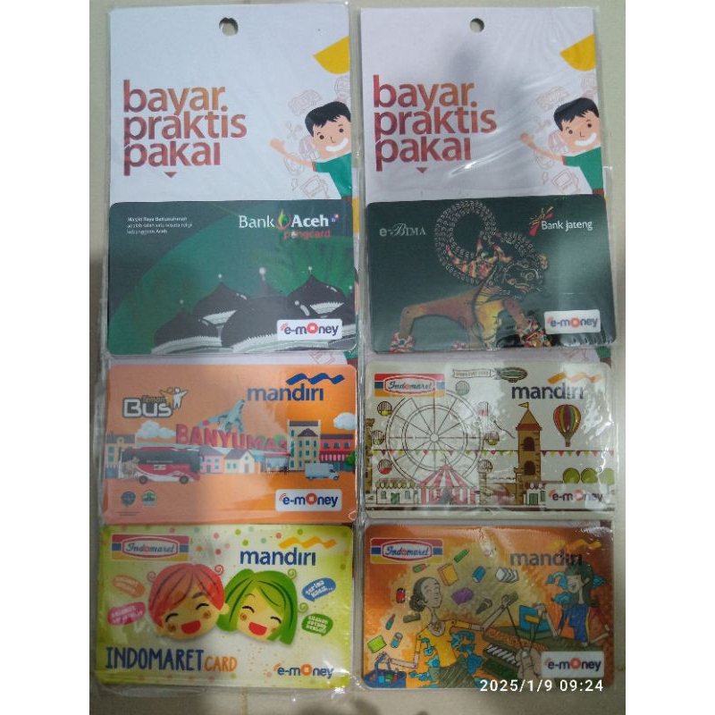 Jual emoney original mandiri / new etoll jaklingko MRT KRL Parkir ...