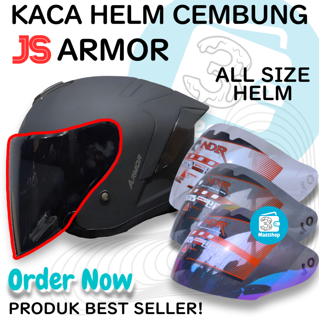 Jual Kaca Helm JS ARMOR/JS YAKUZA/JITSU JS1 Visor Helmet CEMBUNG venom ...