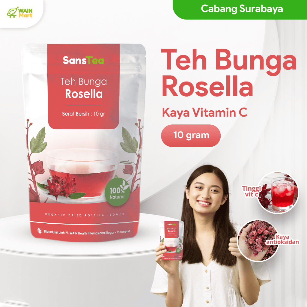 Jual Teh Bunga Rosella Mencegah Obesitas Dan Kaya Antioksidan Serta ...