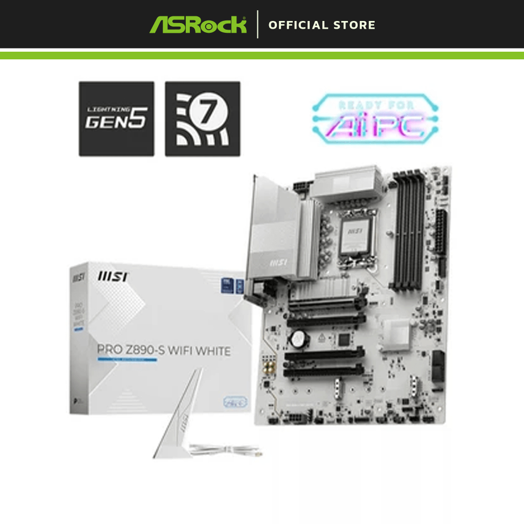 Jual MSI PRO Z890-S WIFI WHITE | Shopee Indonesia