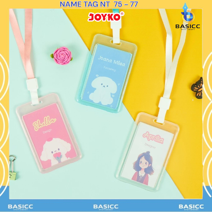 Jual Joyko Name Tag Tanda Pengenal Gantungan Kartu Nama NT-75~77 @1 Pcs ...