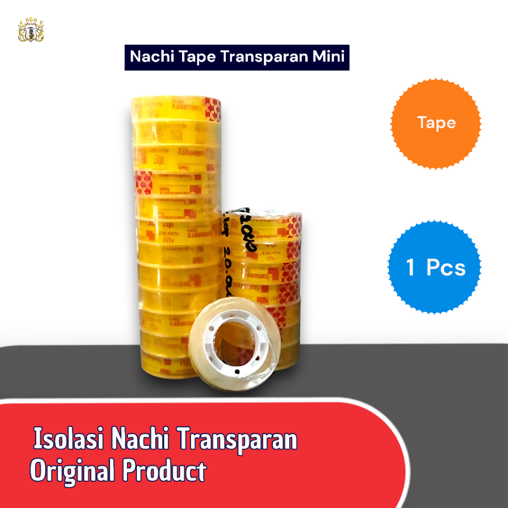 Jual Isolasi Bening Kuning Nachi Mini / Isolasi Plastik Transparan ...