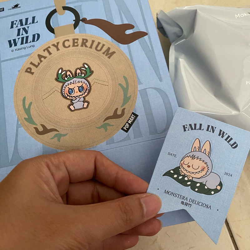 Jual READY popmart labubu fall in wild bucket hat pouch bag selected ...