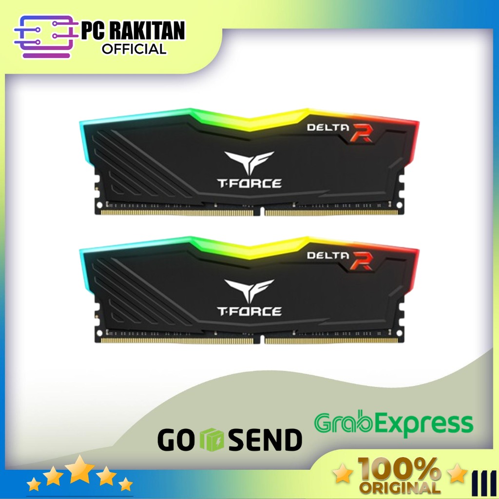 Jual TEAM T-FORCE DELTA RAM LONGDIMM DDR4 16GB (8GBX2) 3600MHZ RGB ...