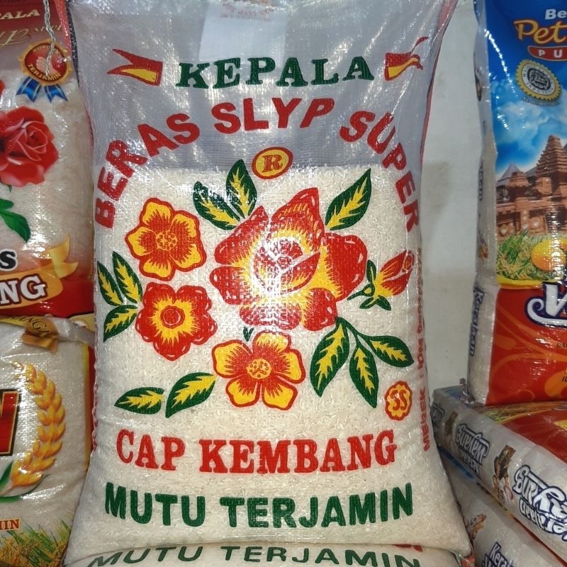 Jual BERAS CAP KEMBANG 5 KG PULEN SEDANG | Shopee Indonesia