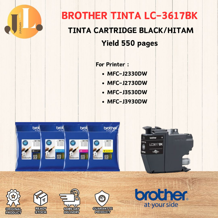 Jual BROTHER Tinta LC-3617BK | LC3617BK | LC3617 BK Original Black ...