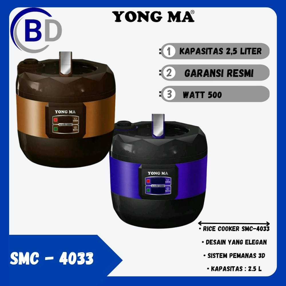 Jual YONG MA Magic Com SMC4033 SMC 4033 KAPASITAS 2,5 LITER | Shopee ...
