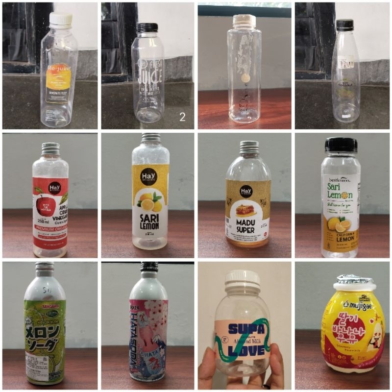 Jual BOTOL MINUMAN JUS JUICE SUSU MILK LEMON MAPLE HONEY MADU SIRUP ...