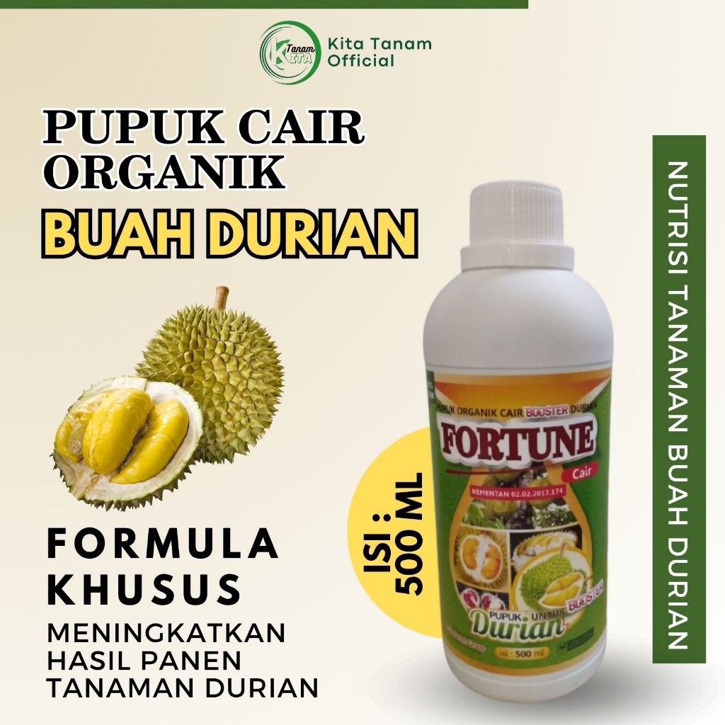 Jual Pupuk Buah Durian Supaya Berbuah Lebat, Booster Durian Montong Cair 500 ml | Shopee Indonesia