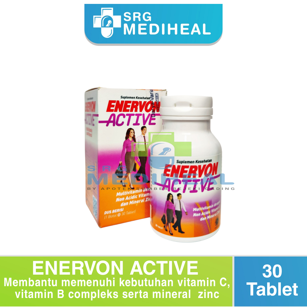 Jual Enervon-C Active 30 Tab - Suplemen Lengkap untuk Daya Tahan Tubuh ...