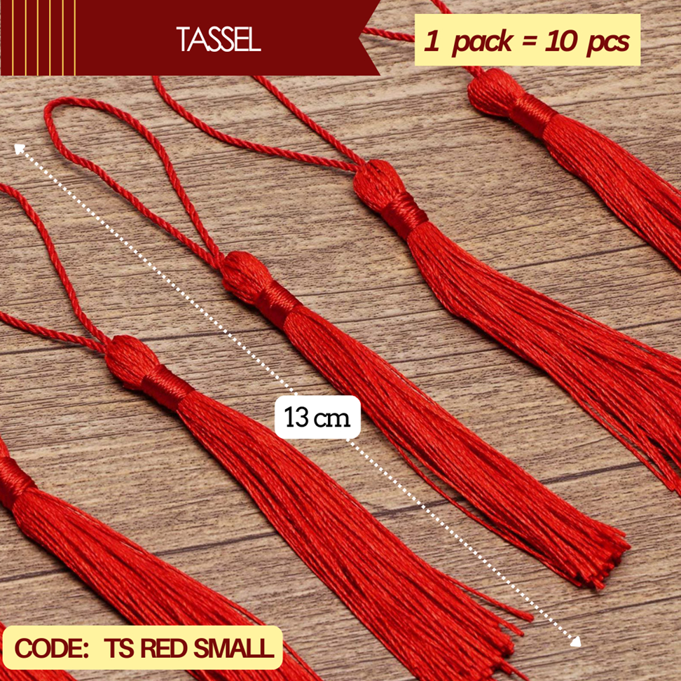 Jual Hiasan Tassel Rumbai Warna / Tali Gantung Tasel Hampers (10 pcs ...