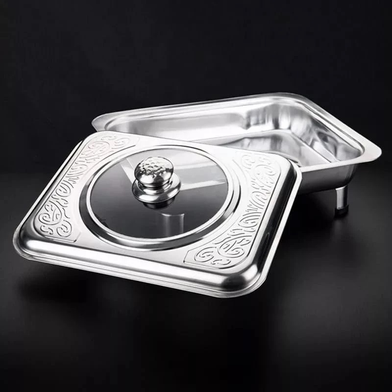 Jual Tempat Makan Prasmanan Fast food Wadah Saji Lauk Chafing Dish ...
